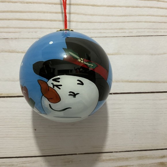 Bealls | Holiday | Reverse Inside Painted Glass Art Christmas Ornament ...